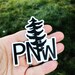 PNW Sticker, Pacific Northwest Sticker, Pnw Decal, Mountain Sticker ...