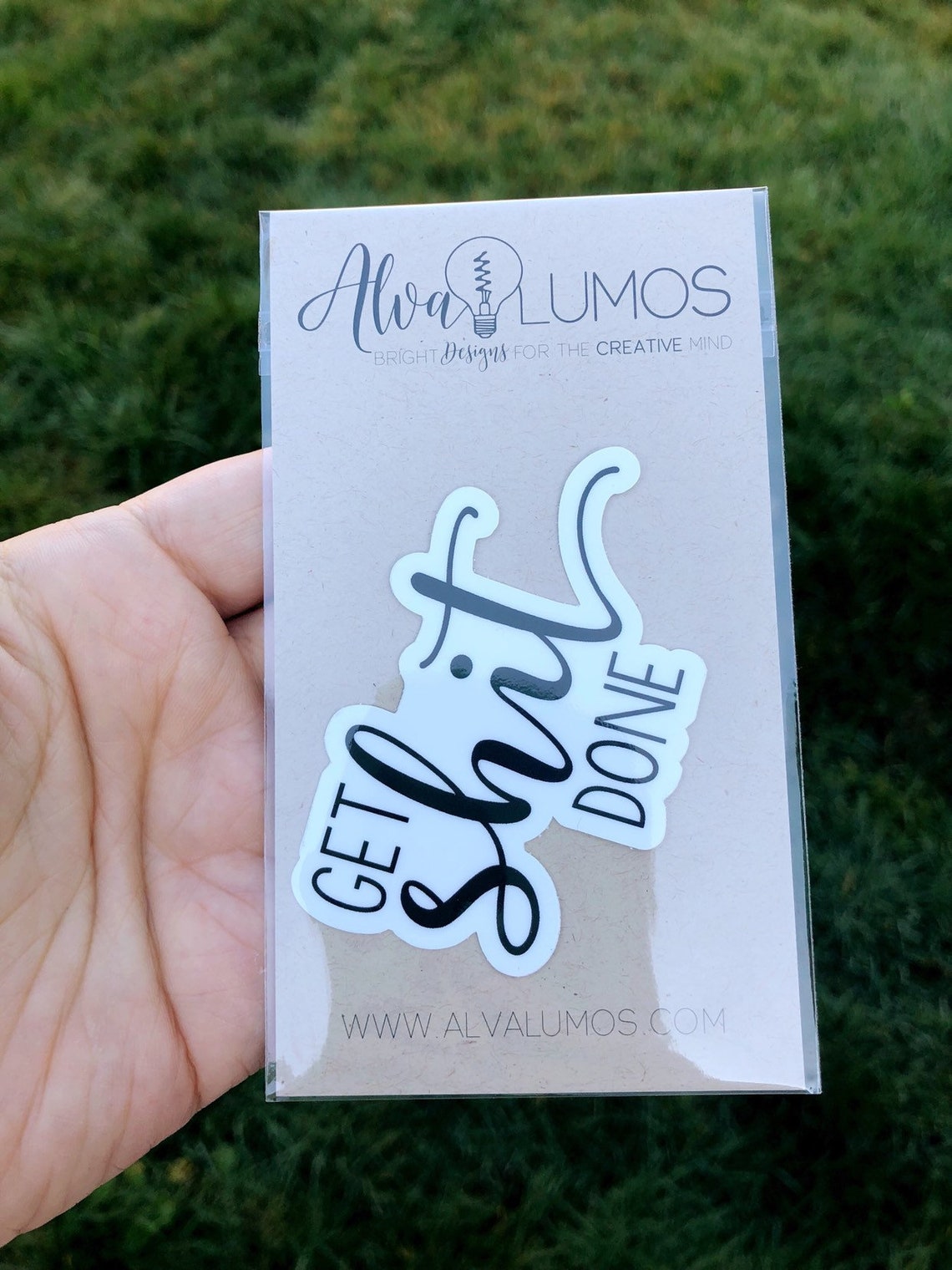 Get Shit Done Vinyl Sticker Funny Sticker Motivational - Etsy