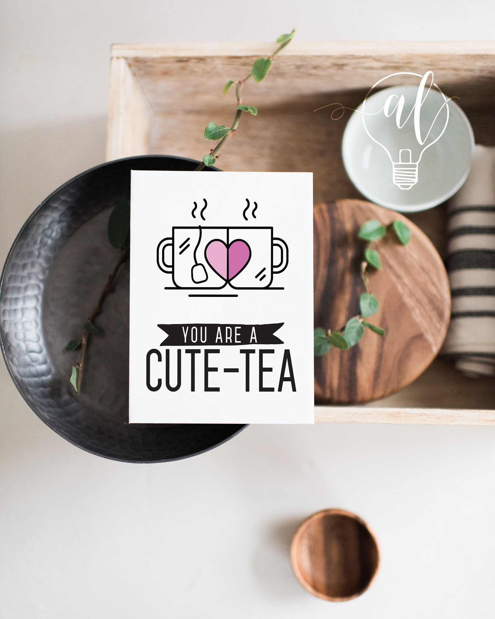 You Are a Cute Tea Funny Valentines Card Valentine Card Cute - Etsy