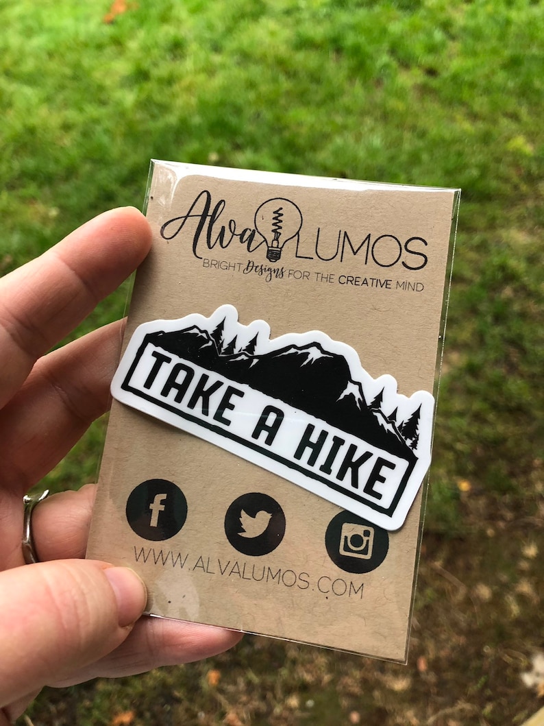 Take a Hike Sticker Hiking Decal Hikers Sticker Mountain | Etsy