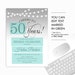 INSTANT DOWNLOAD 50th Birthday Party Invitation. DIY Digital Template ...
