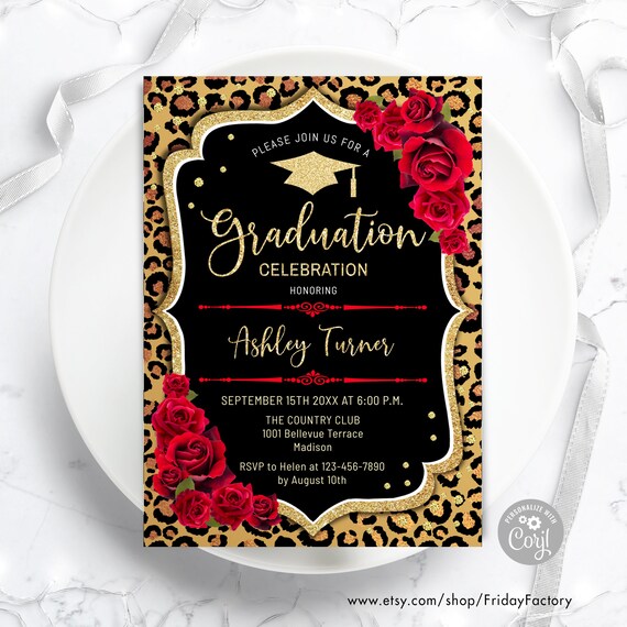Elegant Graduation Invitations Templates