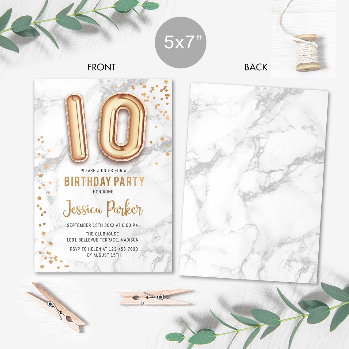 10th Birthday Party Invitation INSTANT DOWNLOAD Digital - Etsy Australia