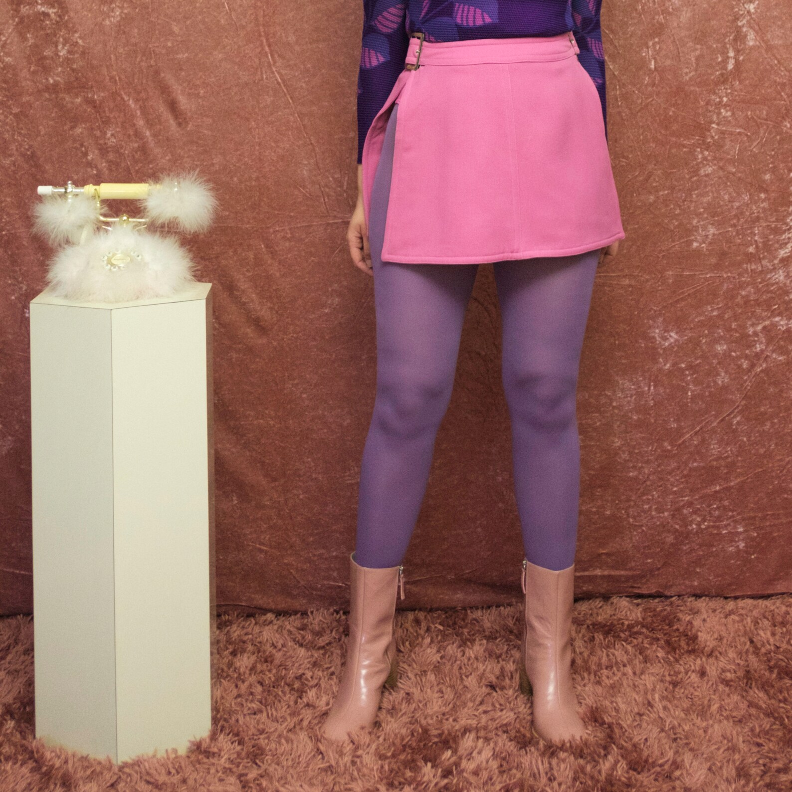 1990s Courrèges Pink Panel Mini Skirt - Etsy