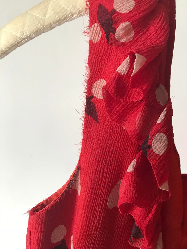 Rare 1970s Saz Boutique by Surjit + Adarsh Gill Silk Heart and Cherry ...