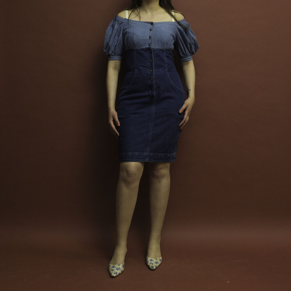 1980s Byblos Jeans Denim Dress - Etsy