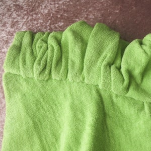 1985 Claude Montana Lime Green Terrycloth Wrap - Etsy