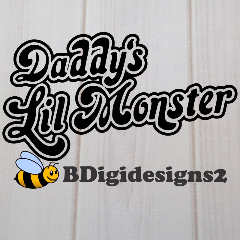 Daddys Lil Monster Png - Etsy