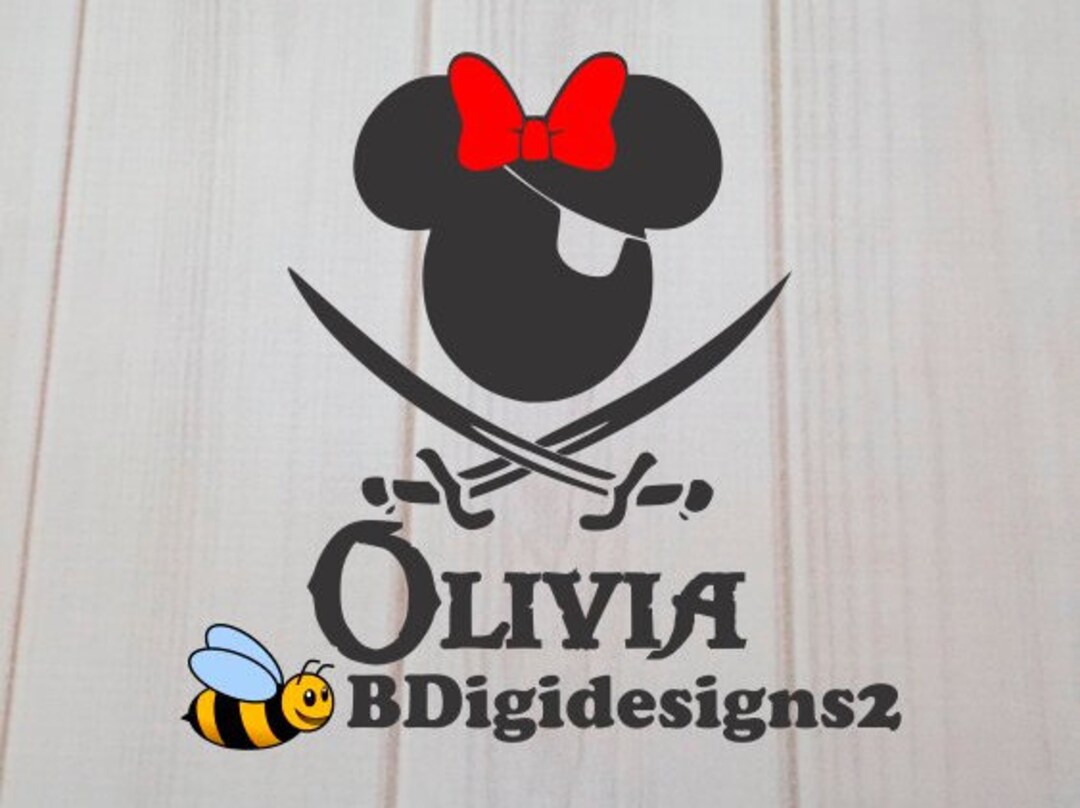 Girl Mouse Pirate Heat Press Transfer - Etsy