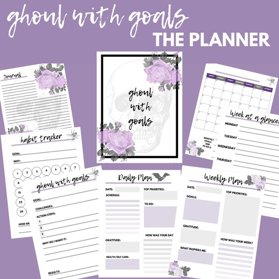 Paper & Party Supplies Calendars & Planners Ghoul With Goals The ...