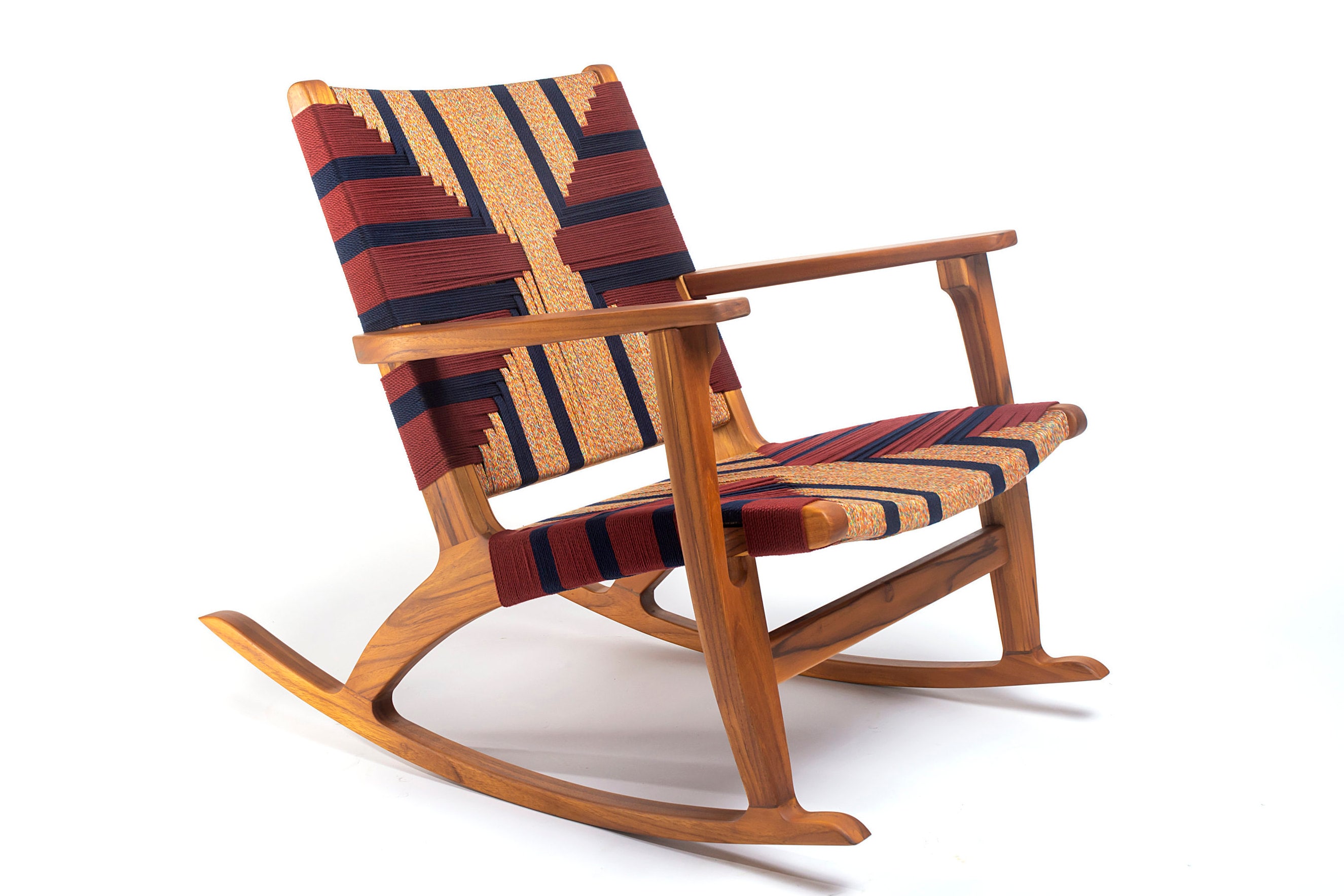 Custom Handmade Rocking Chair Woven Pattern eco Friendly | Etsy