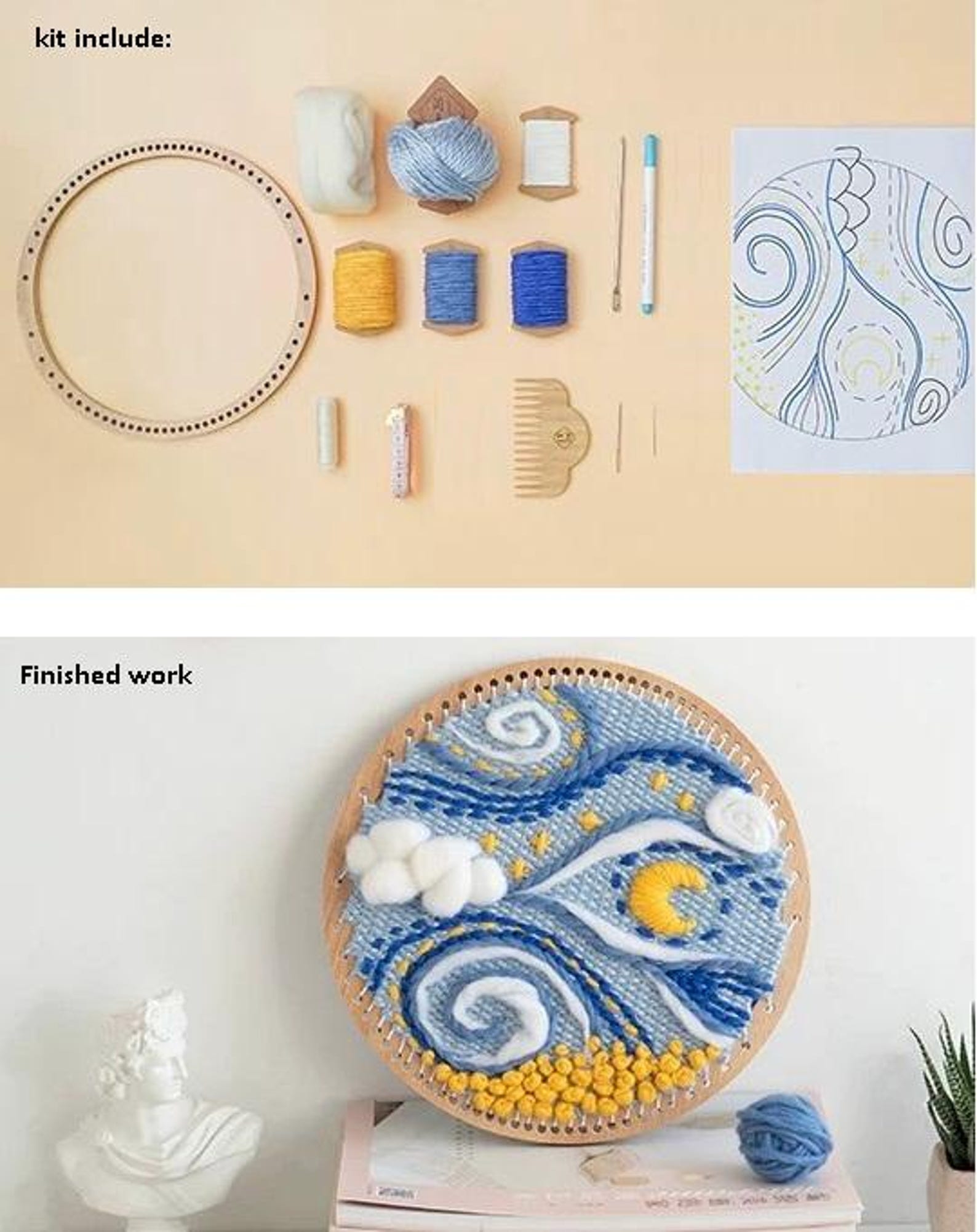 Hand Craft Kit, Include Yarn, Tool, Tutorial,picture funny Your ...