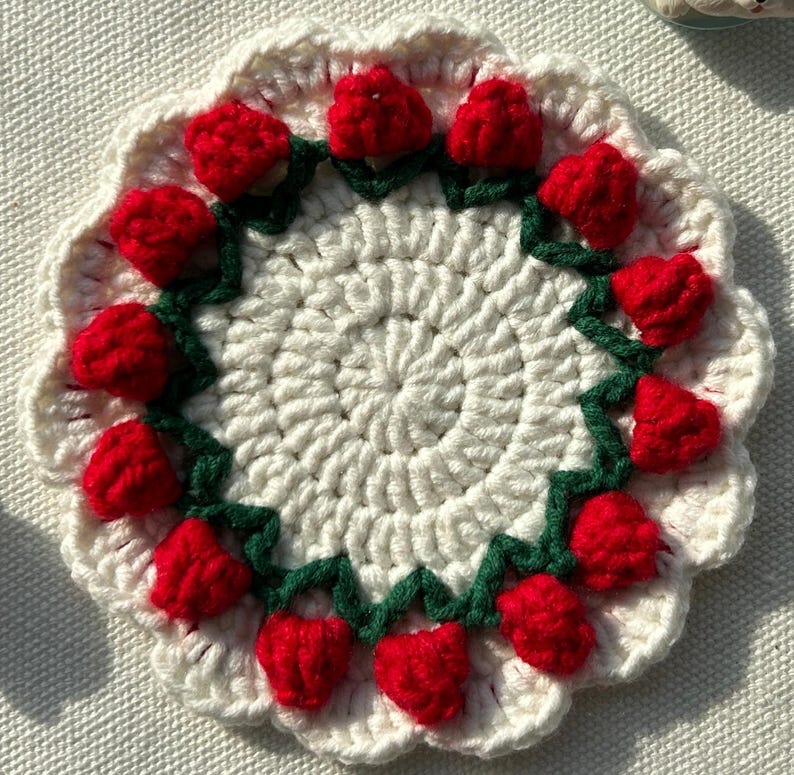 Crochet Coaster Pattern, PDF File, Video Tutorial - Etsy