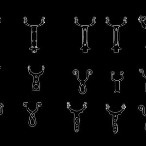 Laser Cutting Patterns Catapult Patterns .dwg File - Etsy
