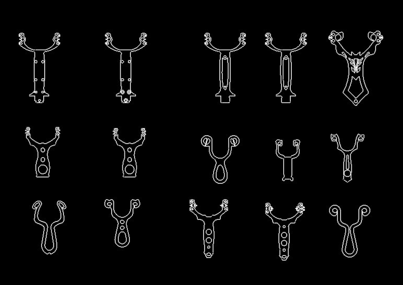 Laser Cutting Patterns Catapult Patterns .dwg File - Etsy