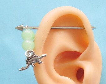 Dinosaur Industrial Piercing - Etsy