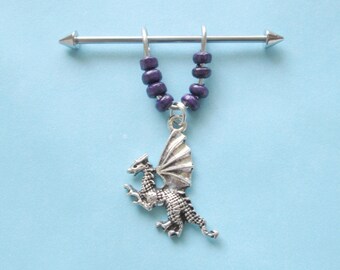 Dragon Industrial Piercing - Etsy