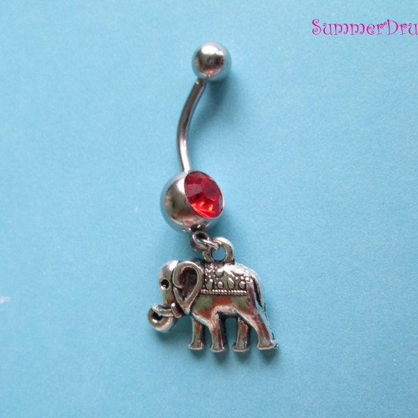 Elephant Belly Ring - Etsy