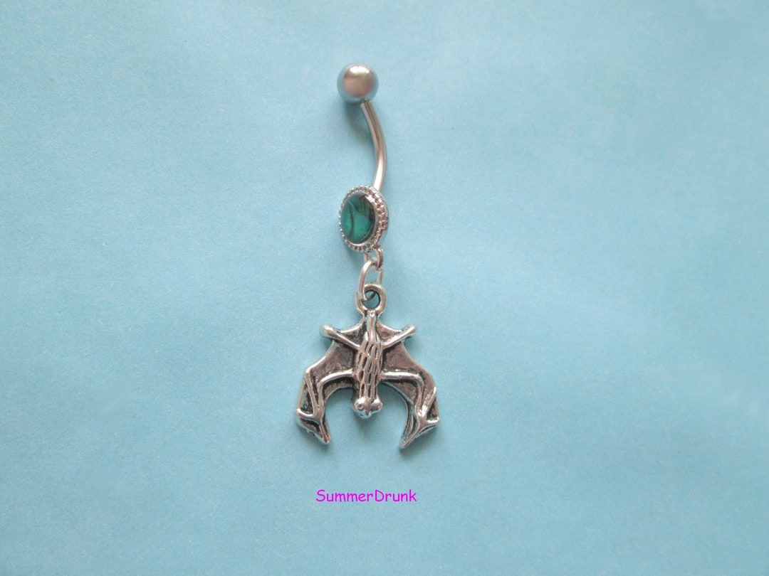 Bat Belly Button Ring Bat Belly Piercing Navel Jewelry - Etsy Australia