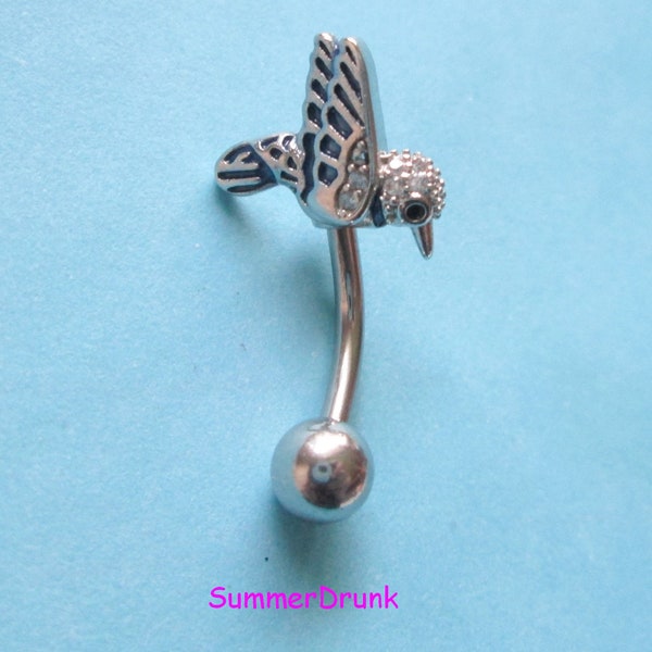 Bird Belly Ring - Etsy