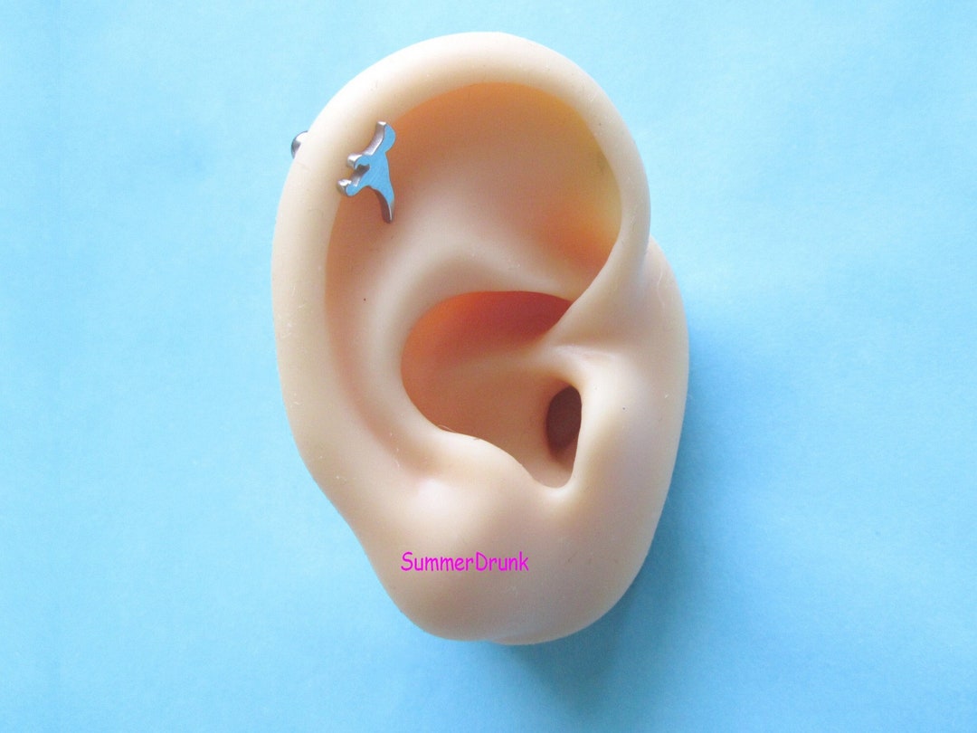 Dinosaur Tragus Earring Tragus Piercing. - Etsy