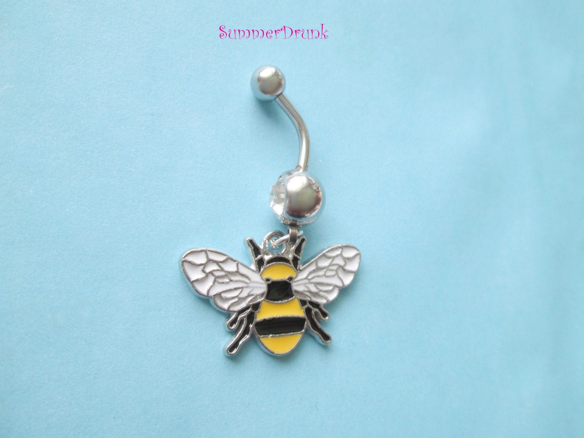 Bee Belly Ring Bee Belly Button Piercing. - Etsy Singapore