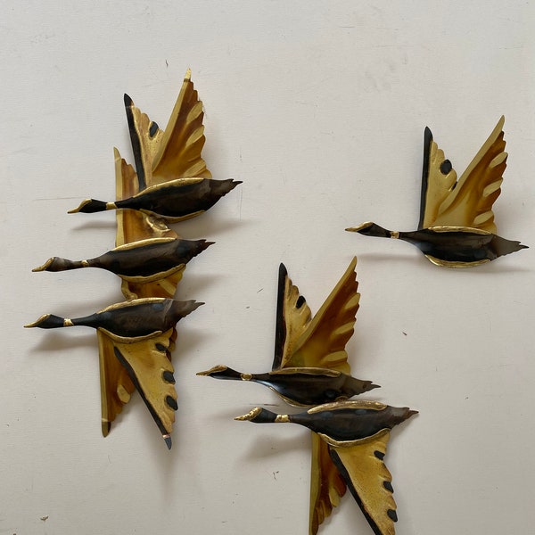 Vintage Metal Geese Wall Decor - Etsy