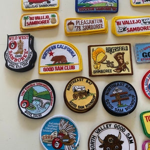Vintage RV Patches Good Sam Club 70s 80s 90s Embroidered Patch Vacation ...