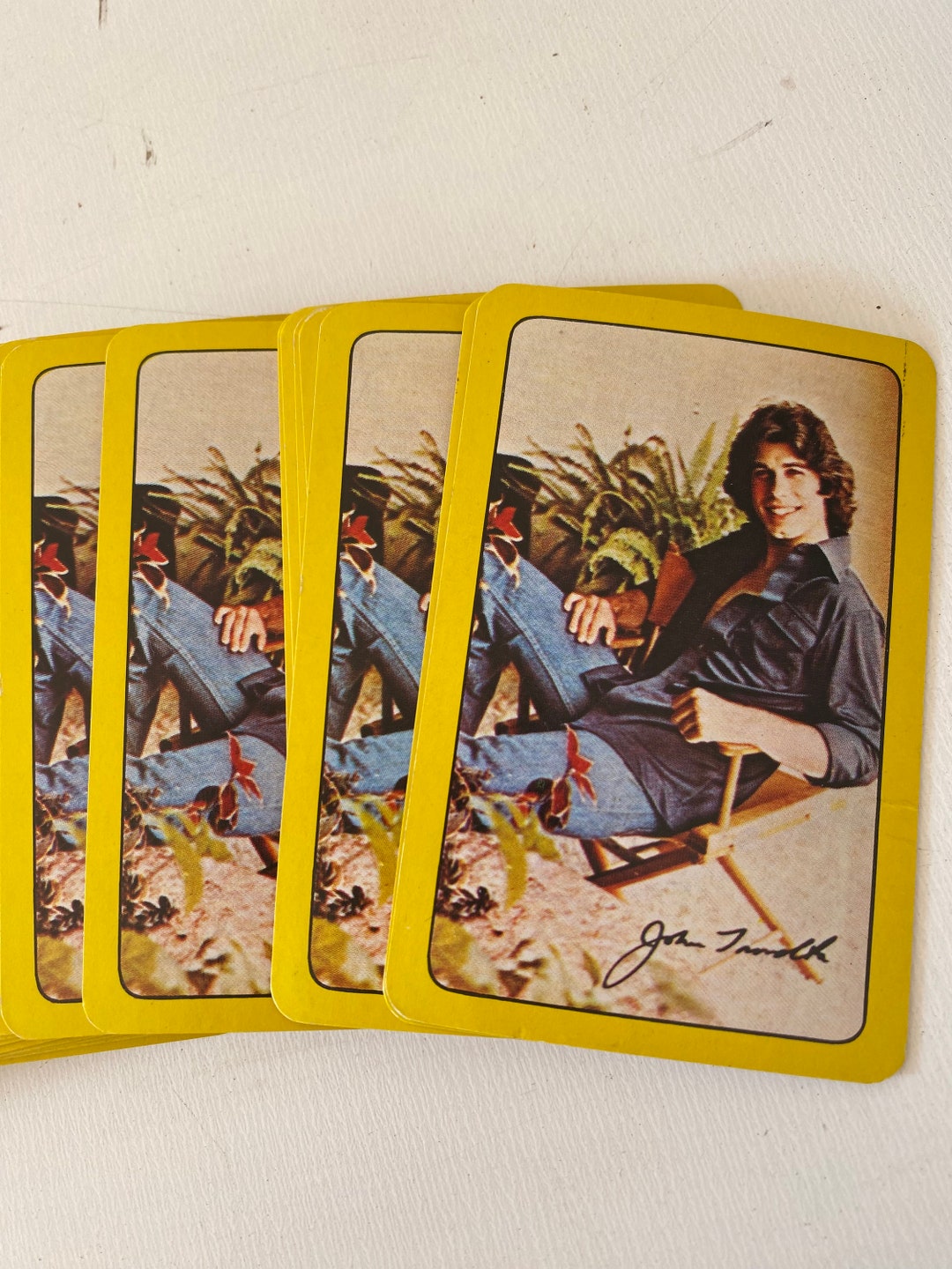 Vintage 70s John Travolta Playing Cards Welcome Back Kotter - Etsy