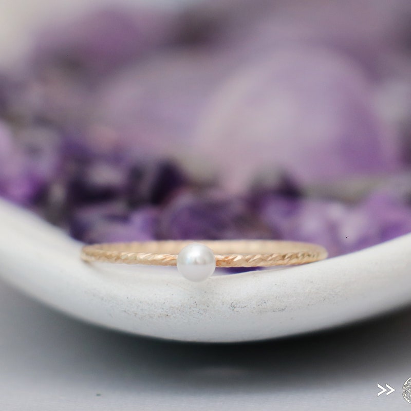 Single Pearl Ring - Etsy
