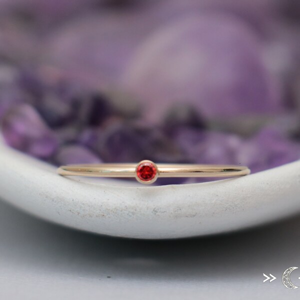 Gold Ruby Ring - Etsy