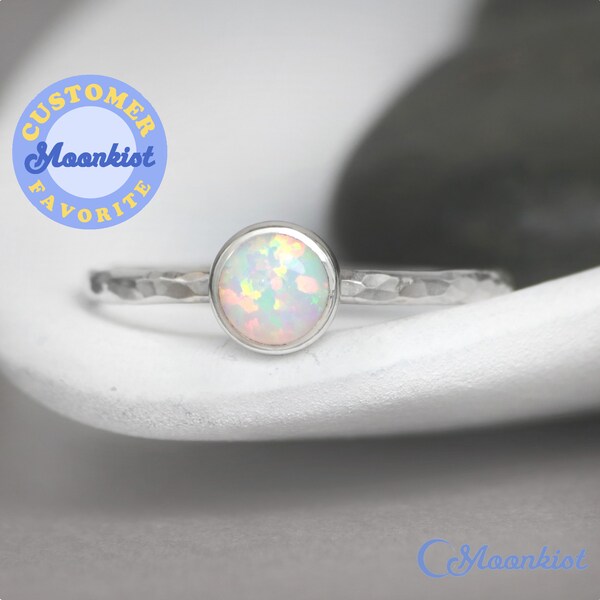 Simple Opal Ring - Etsy