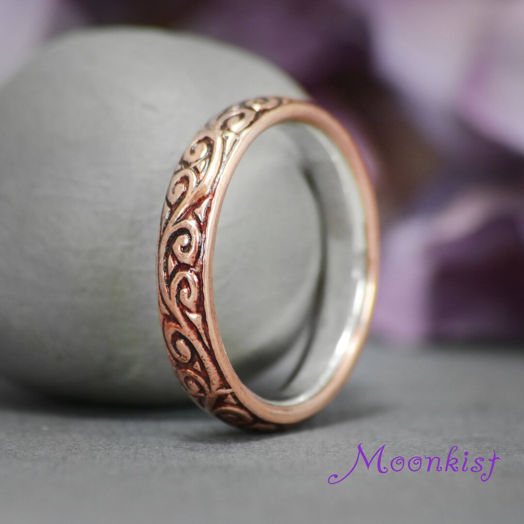 Copper Ring, Copper Wedding Band, Copper Wedding Ring, Copper Thumb ...
