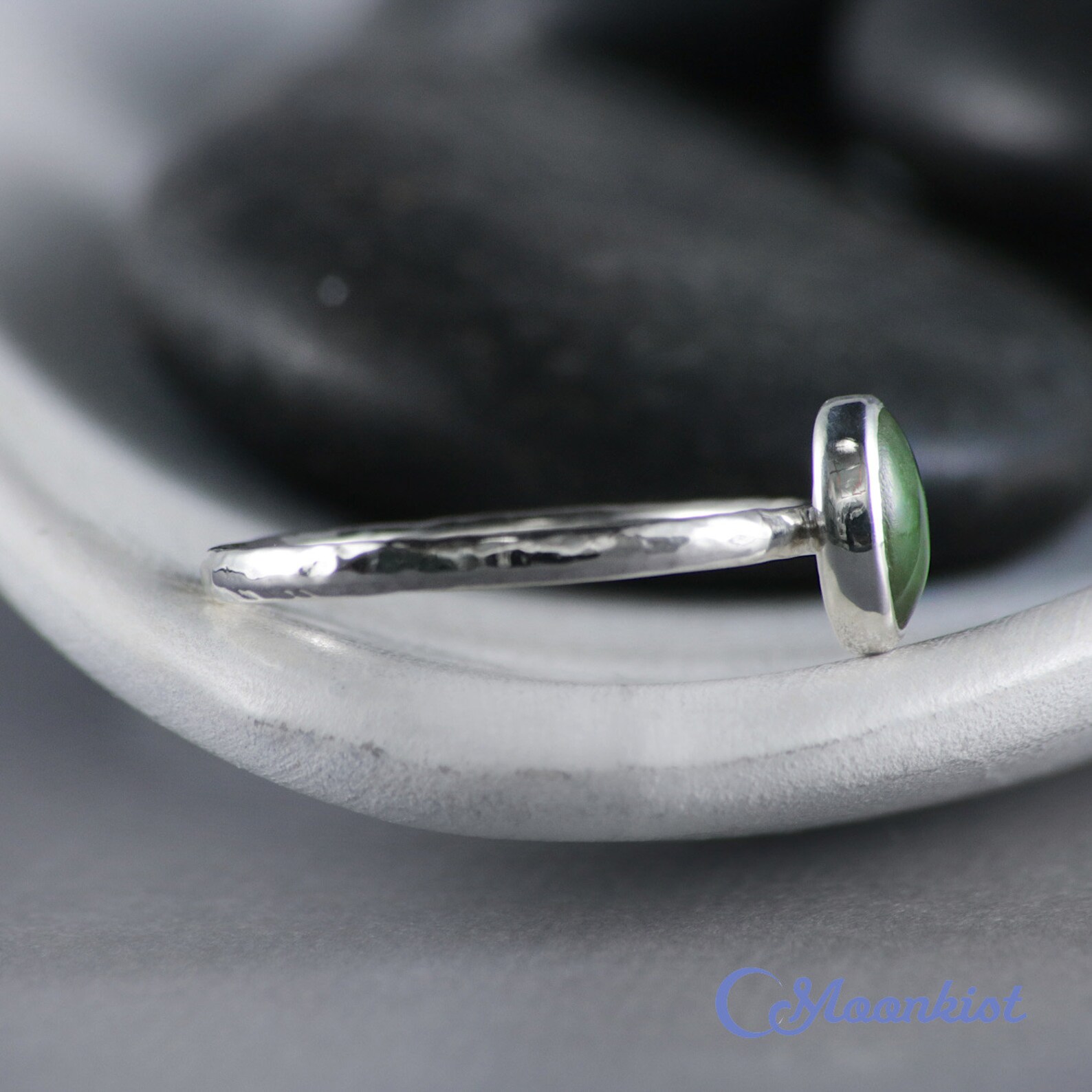 Oval Jade Ring in Sterling Silver Natural Jade Ring for Women - Etsy