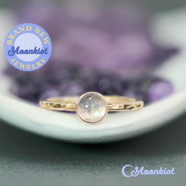 Gold Moonstone Ring - Etsy