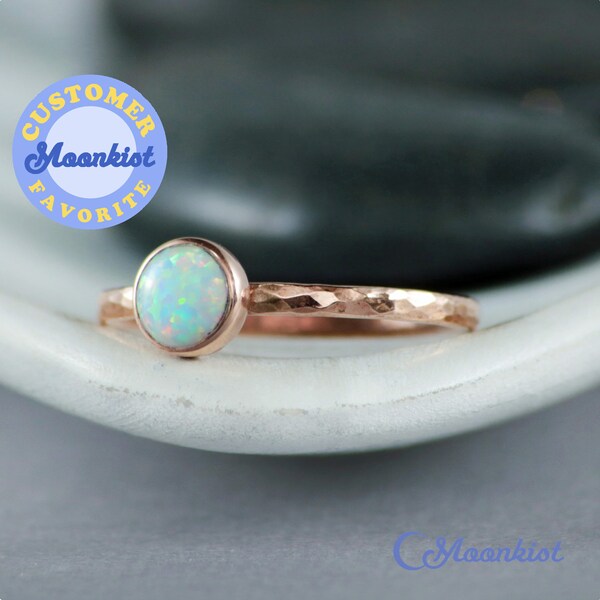 Simple Opal Ring - Etsy