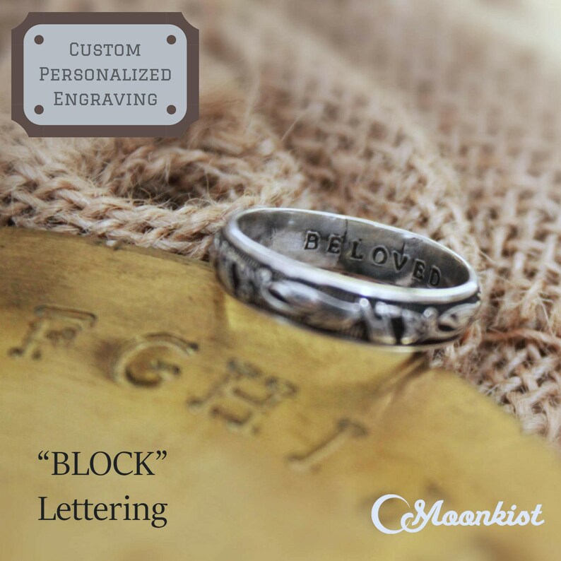 Custom Personalized Inside Ring Engraving for Engagement - Etsy