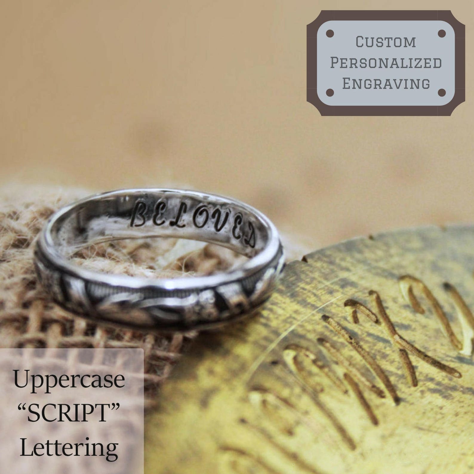 Custom Personalized Inside Ring Engraving for Engagement - Etsy