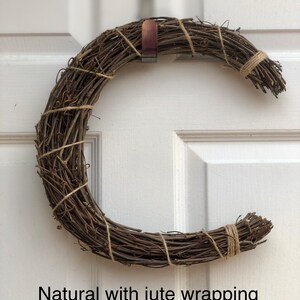 14 Inch Crescent Moon Grapevine Wreath Frame: DIY Craft Base - Etsy