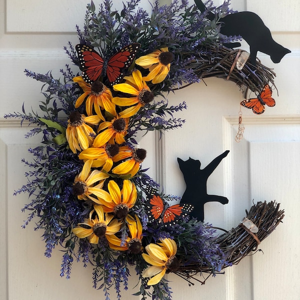 Cat Wreath - Etsy