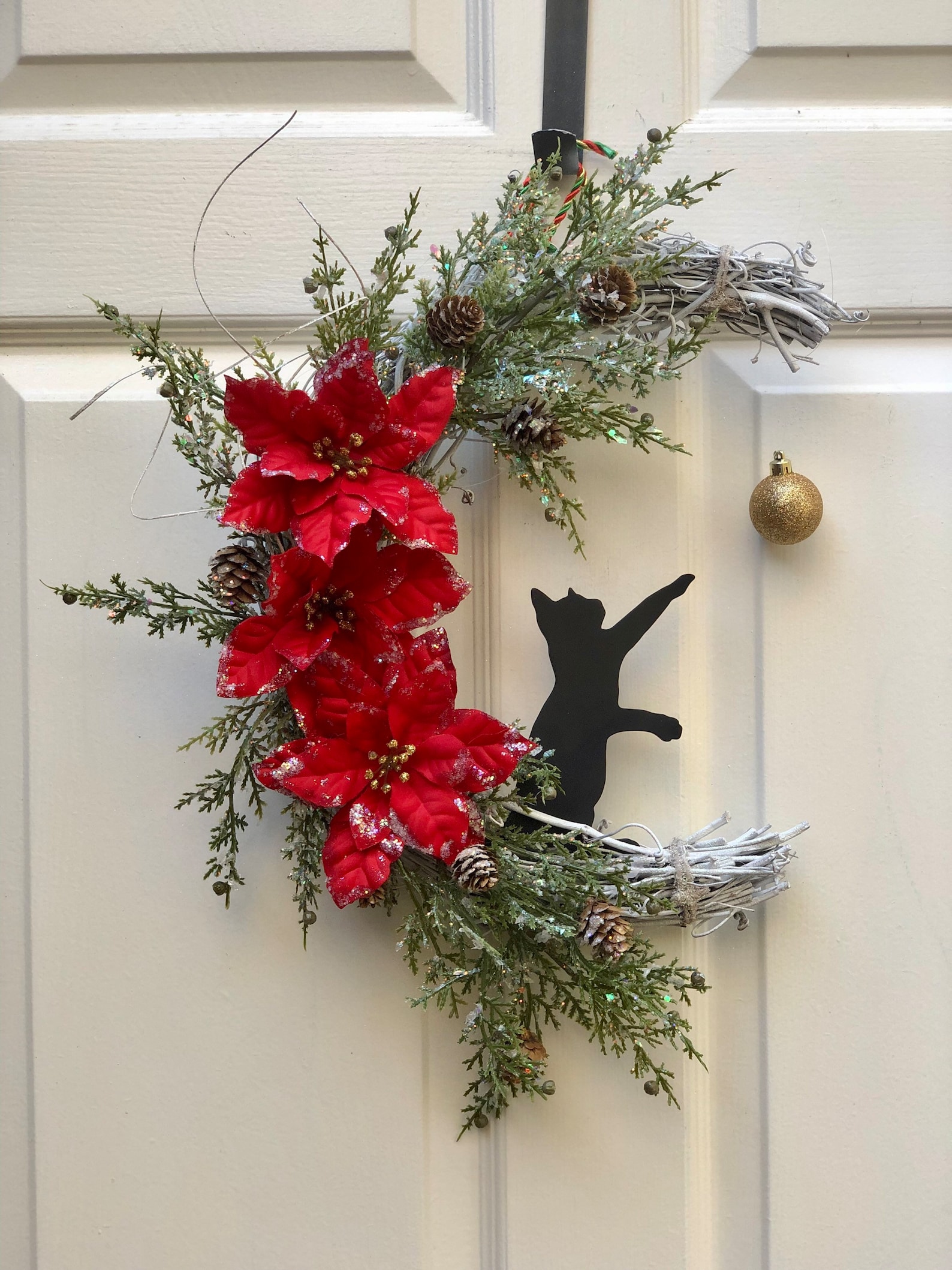 Cat Christmas Wreath - Etsy