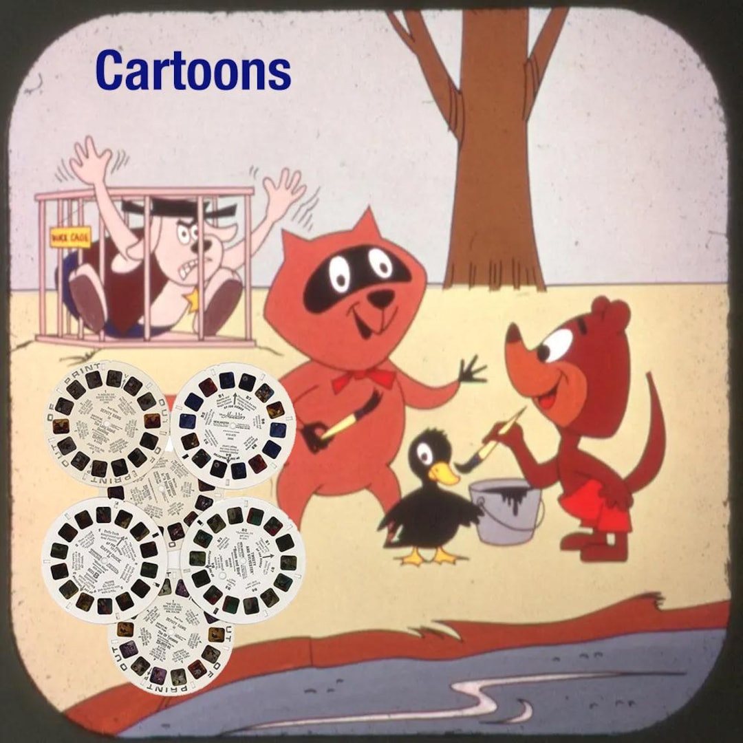 Cartoon 6 3D Vintage Reels - Aladdin, King Leonardo, Deputy Dawg ...