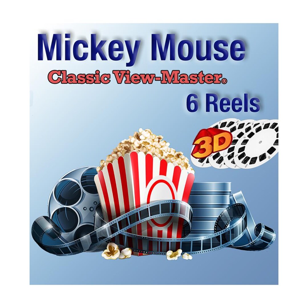 View-master Mickey Mouse Vintage 6 Reels - Hollywood, Mickey Mouse Toy ...