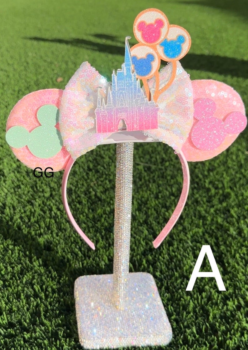 Disney Castle Balloon Celebration Minnie Ears, Mickey Ears, Line Mouse ...