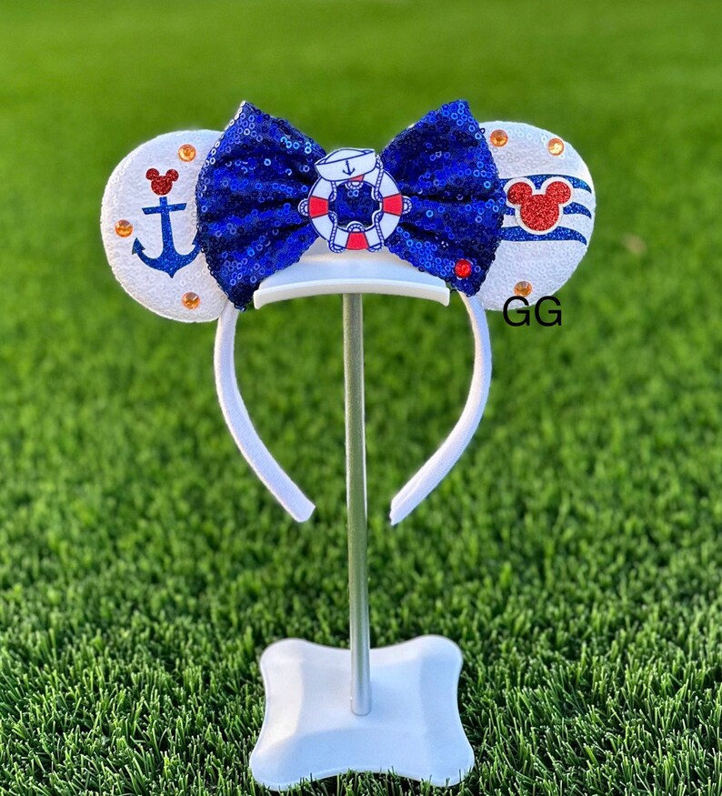 Disney Cruise Minnie Ears, Boat Mickey Ears, Line Mouse Ears Headband, Magical Kingdom Ears ...