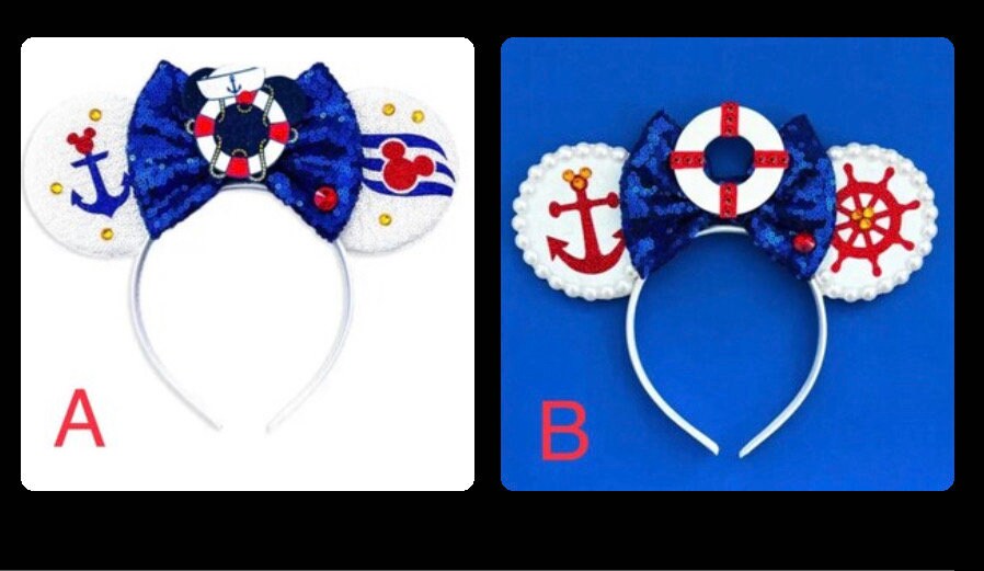 Disney Cruise Minnie Ears, Boat Mickey Ears, Line Mouse Ears Headband ...