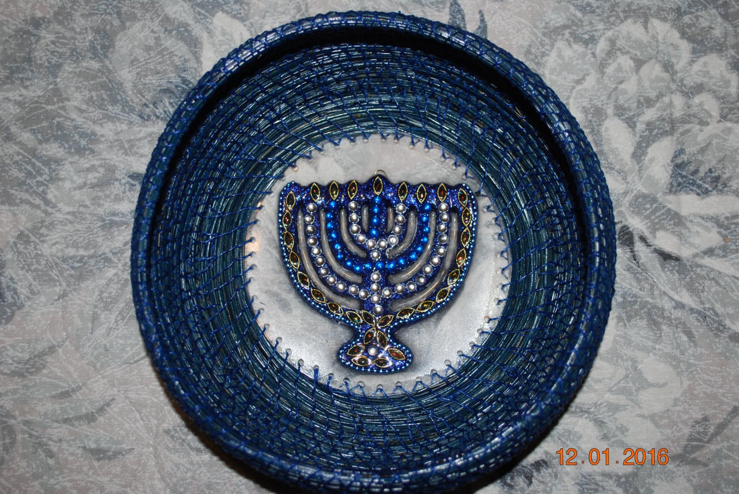 Pine Needle Basket hanukkah Menorah | Etsy