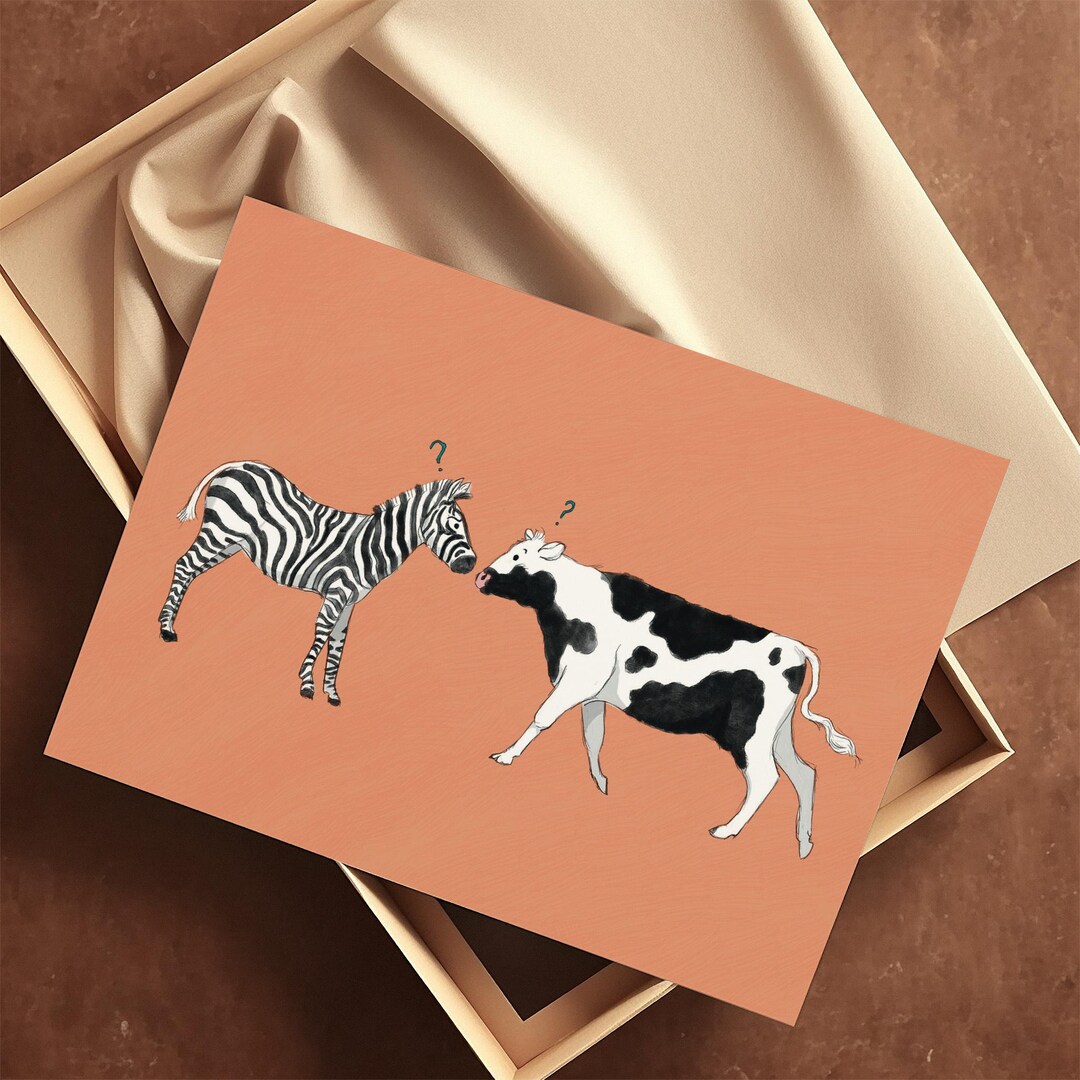 Funny Cat Mini Art Print Printable - Etsy