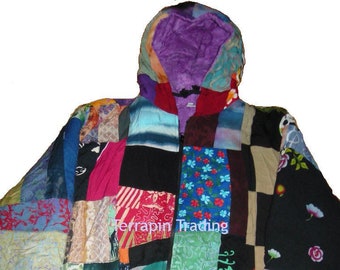 Patchwork hoodie | Etsy