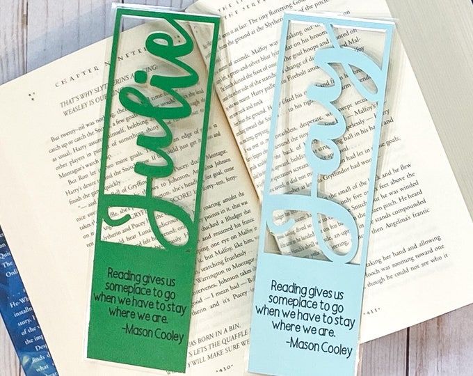Personalized Bookmark, Custom Bookmark, Teacher Gift, Book Club - Etsy